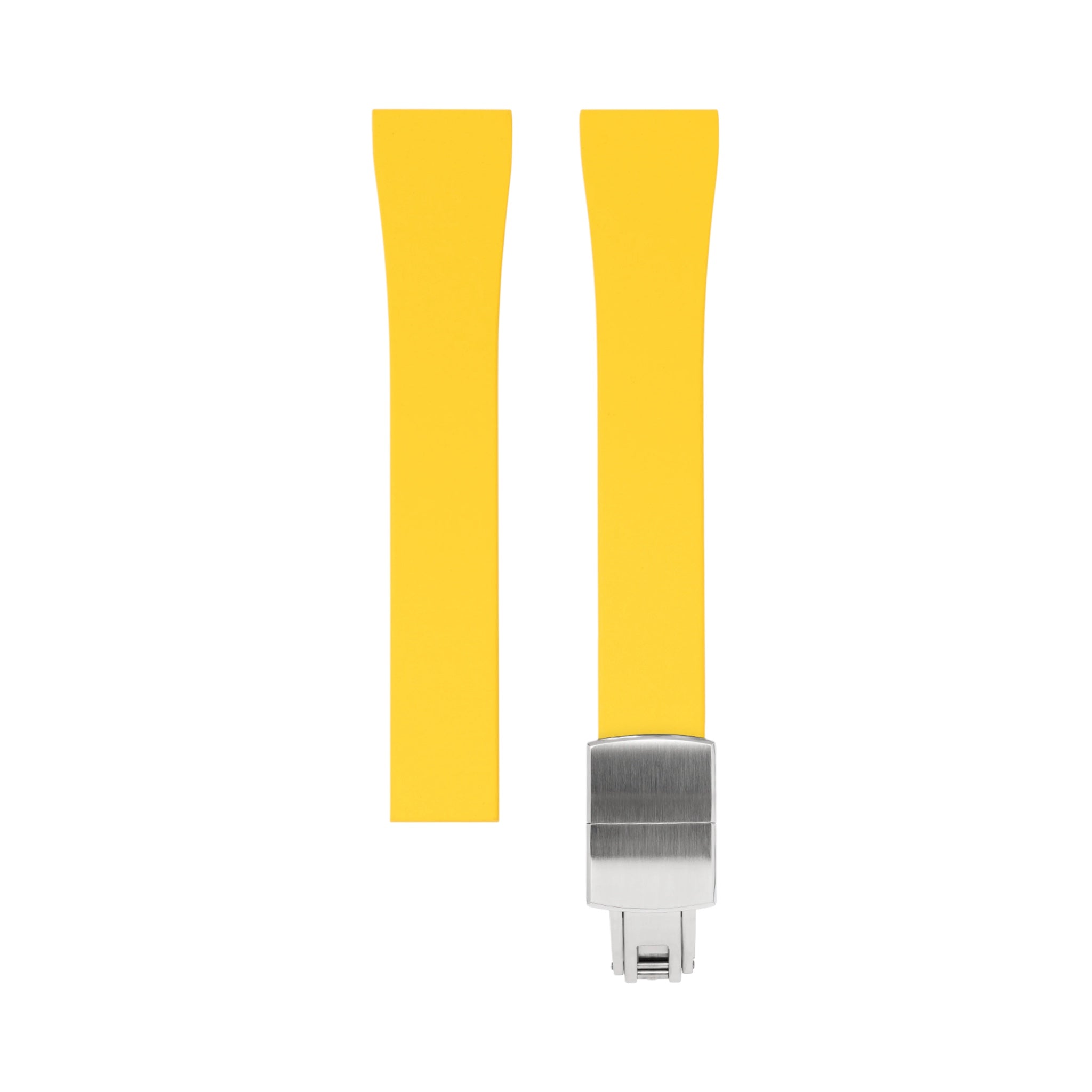 Perpetual Straps - Yellow CTS FKM Rubber Strap 20mm & Deployant Clasp