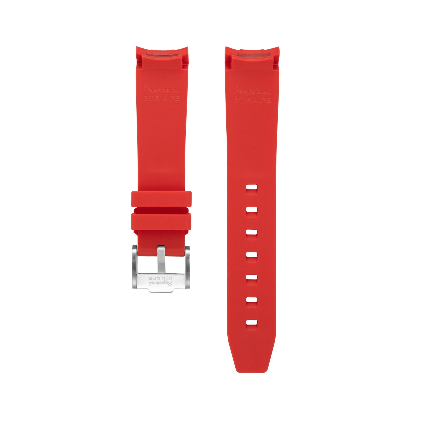SOLID RED - RUBBER WATCH STRAP for OMEGA SWATCH SPEEDMASTER MOONSWATCH ...